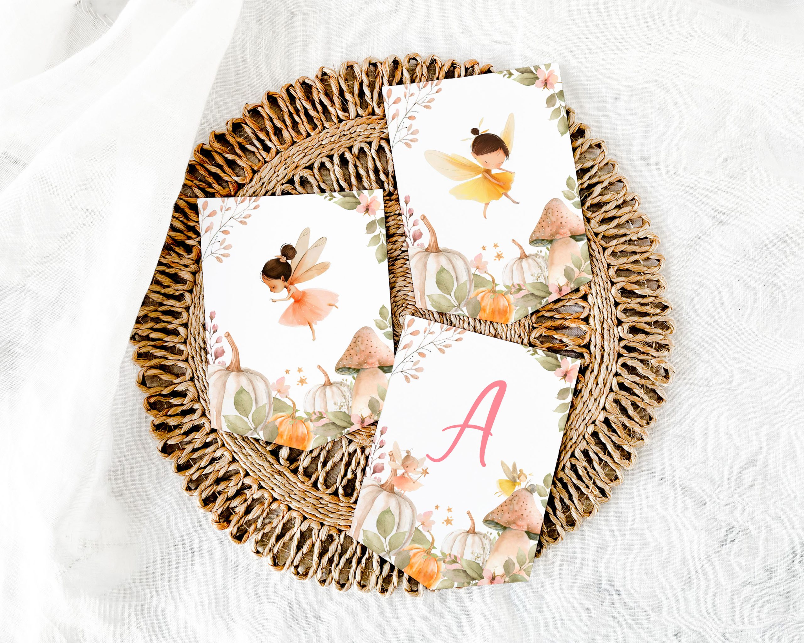 Printable Autumn Fairies Banner - Anna & Ivey Design Co