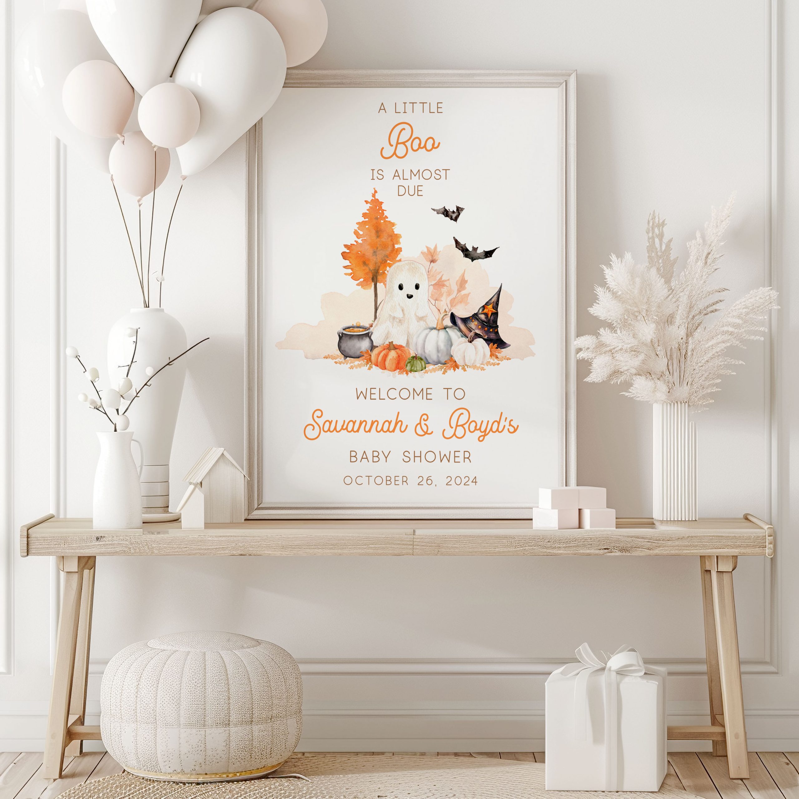 Printable Little Boo Welcome Sign